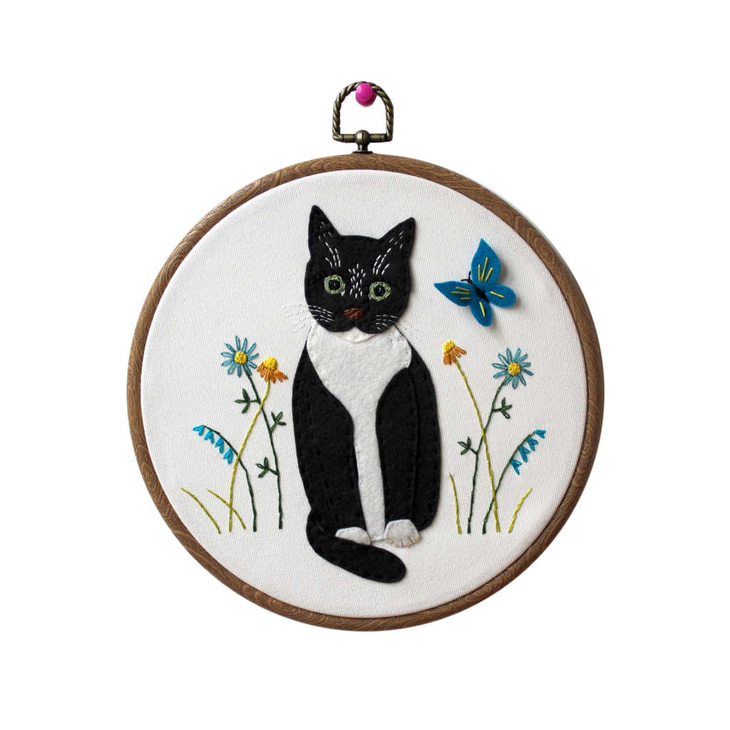 Felt cat Kindle cover by Feltberry | Unique gift for cat lovers!