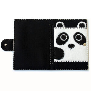 Panda Kindle cover | Handmade by Feltberry | 100% wool felt
